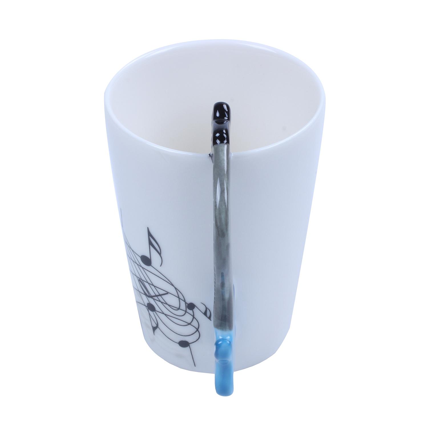 300ML Guitar Cup Music Note Ceramic Acoustic Coffee Milk Tea Mug Gift ...