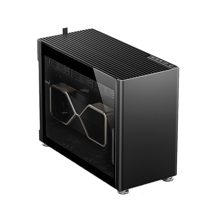 Jonsplus i100 Pro Tempered Glass ITX Premium PC Case (include PCIE ...