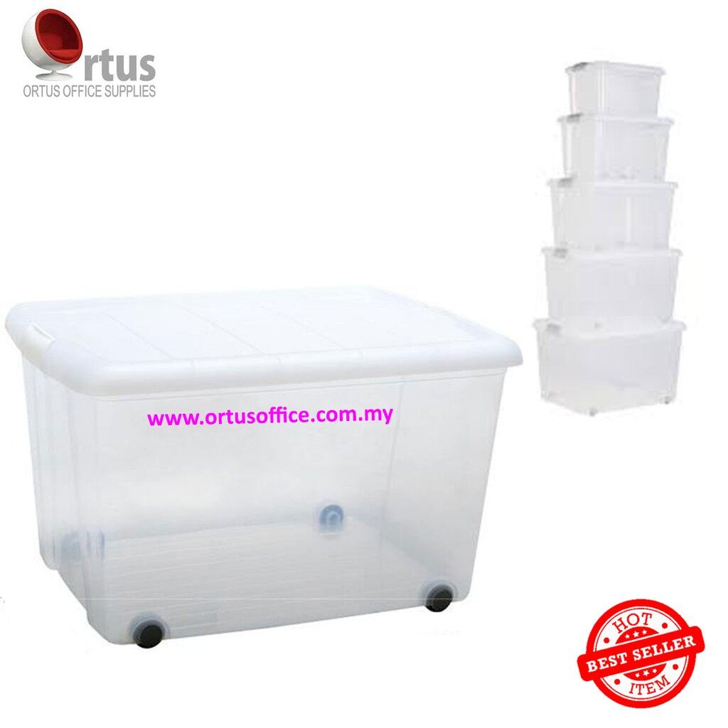 Iconic Storage Box With Wheel (56L) / FSB 957W / Kotak Simpanan roda ...