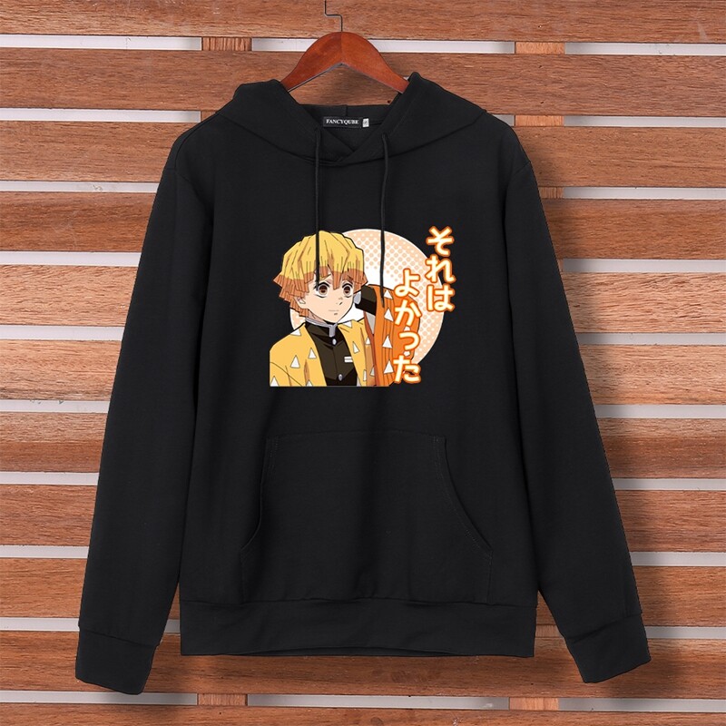 Women Fashion Sweatshirt Anime Demon Slayer Cartoon Character Agatsuma ...