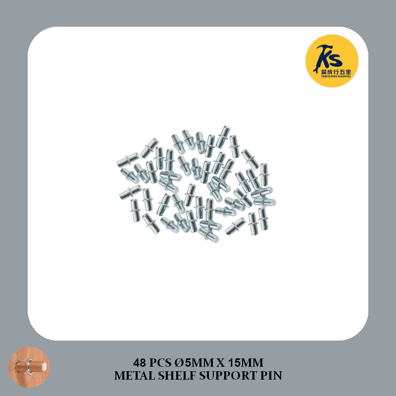 48 PCS Ø5MM X 15MM METAL SHELF SUPPORT PIN | Lazada