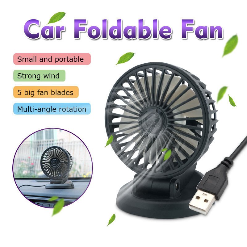 Car Strong Dual Fan Car Fan Car Back Rear Seat USB Fan 360 Degree ...