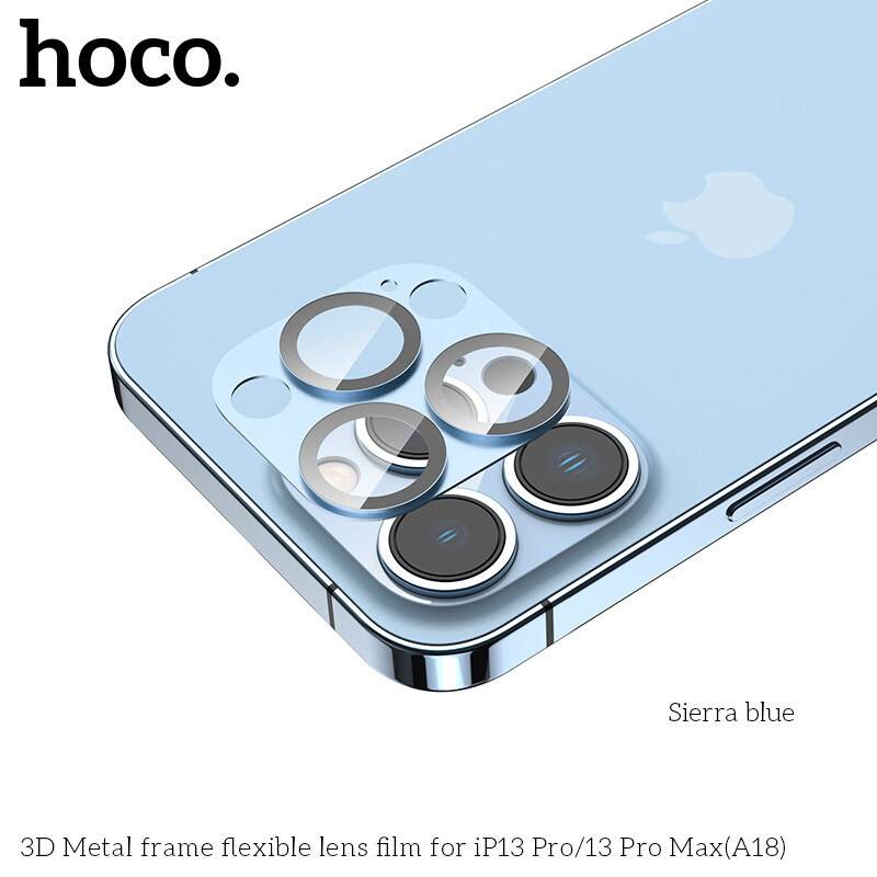 HOCO 2021 3D กรอบโลหะยืดหยุ่นเลนส์ฟิล์มสำหรับ IP13 Mini,สำหรับ IP13 ...