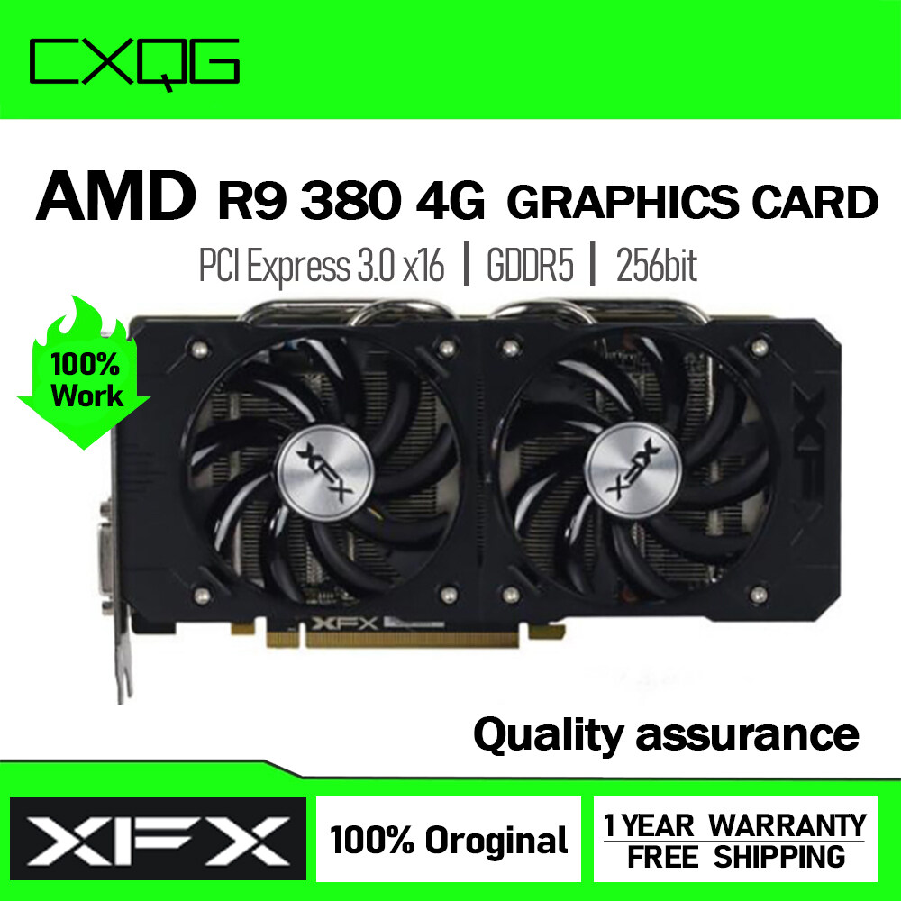 Used XFX R9 380 4GB Graphics Card For AMD Radeon R9 380X 380 4GB Video ...