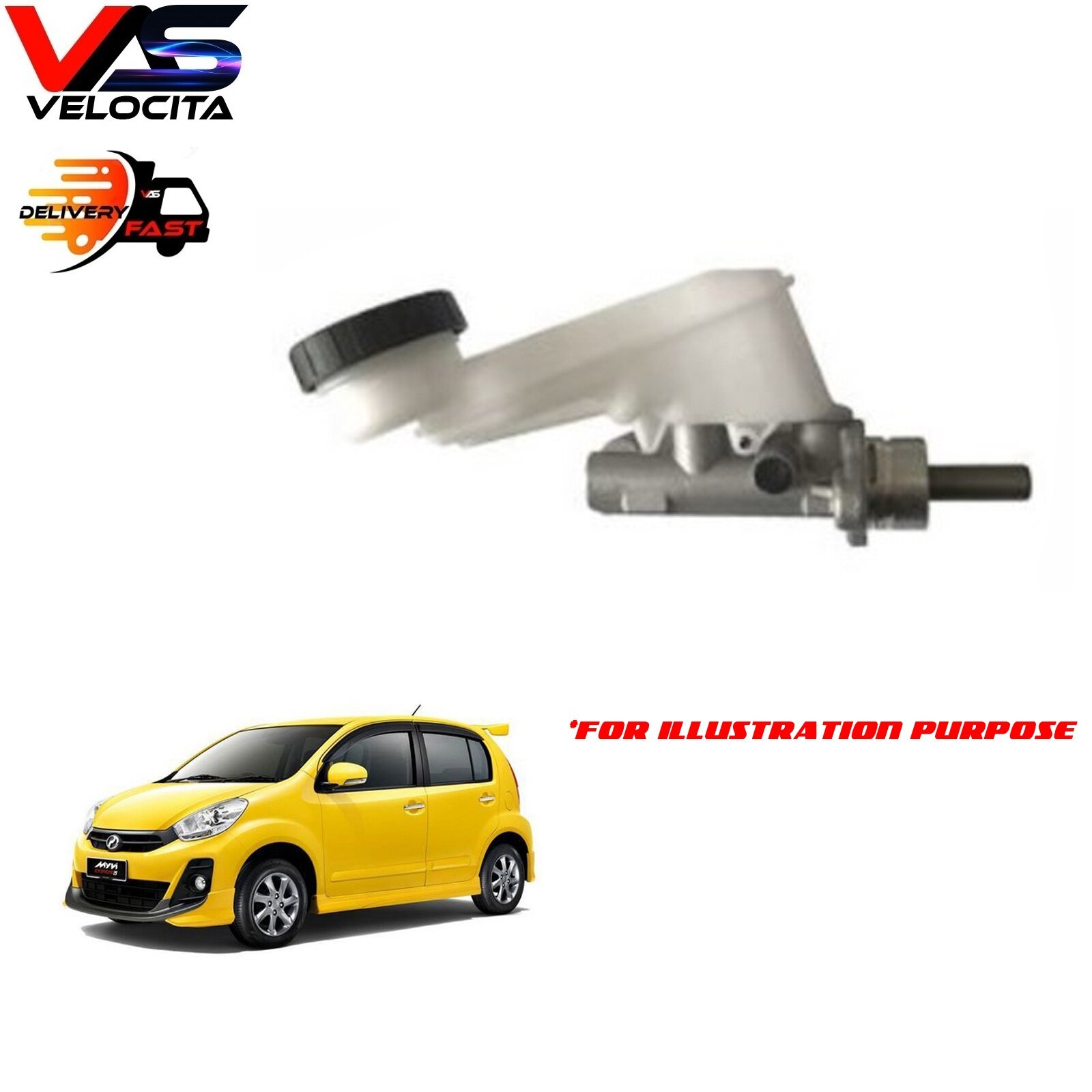 OEM BRAKE MASTER PUMP PERODUA MYVI 1.3 LASI BEST AUTO (NO ABS) (47201 ...