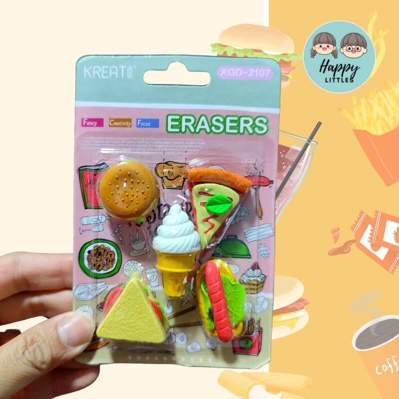 [Ready Stock] HAPPY LITTLES Cute Pokemon 3D Eraser Pikachu Snorlax ...
