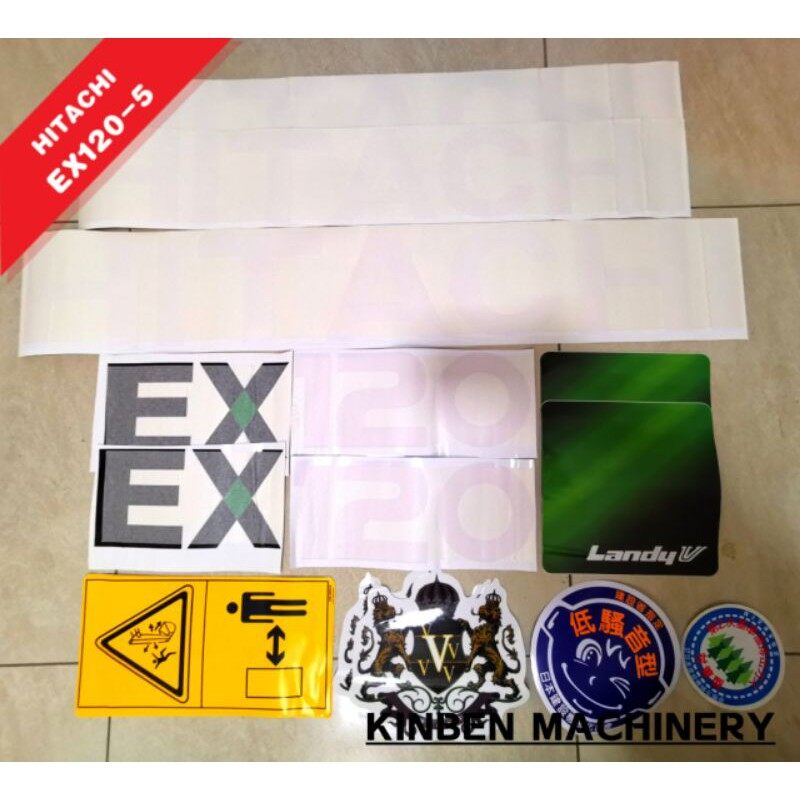 [ORI] Excavator HITACHI EX120-5 Sticker Sticker Mesin 神手贴纸 | Lazada