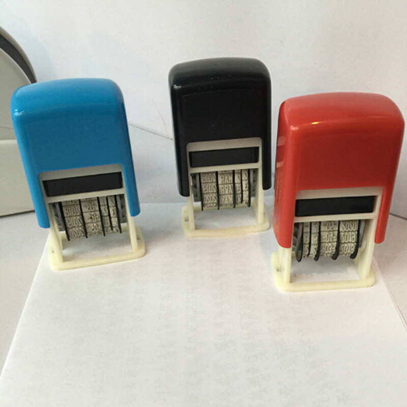 Xingtu 4Mm date stamp roller date stamp with ink english diy date seal ...