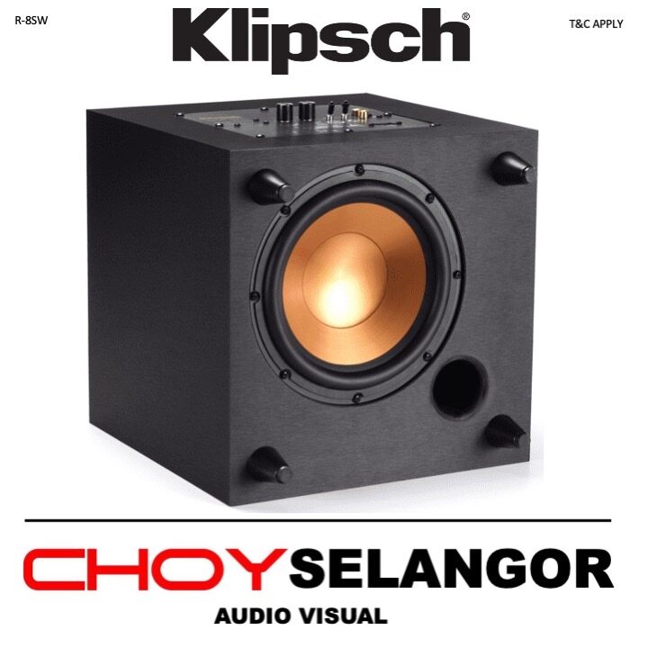 Klipsch R-8SW 8″ Down Firing Powered Subwoofer | Lazada