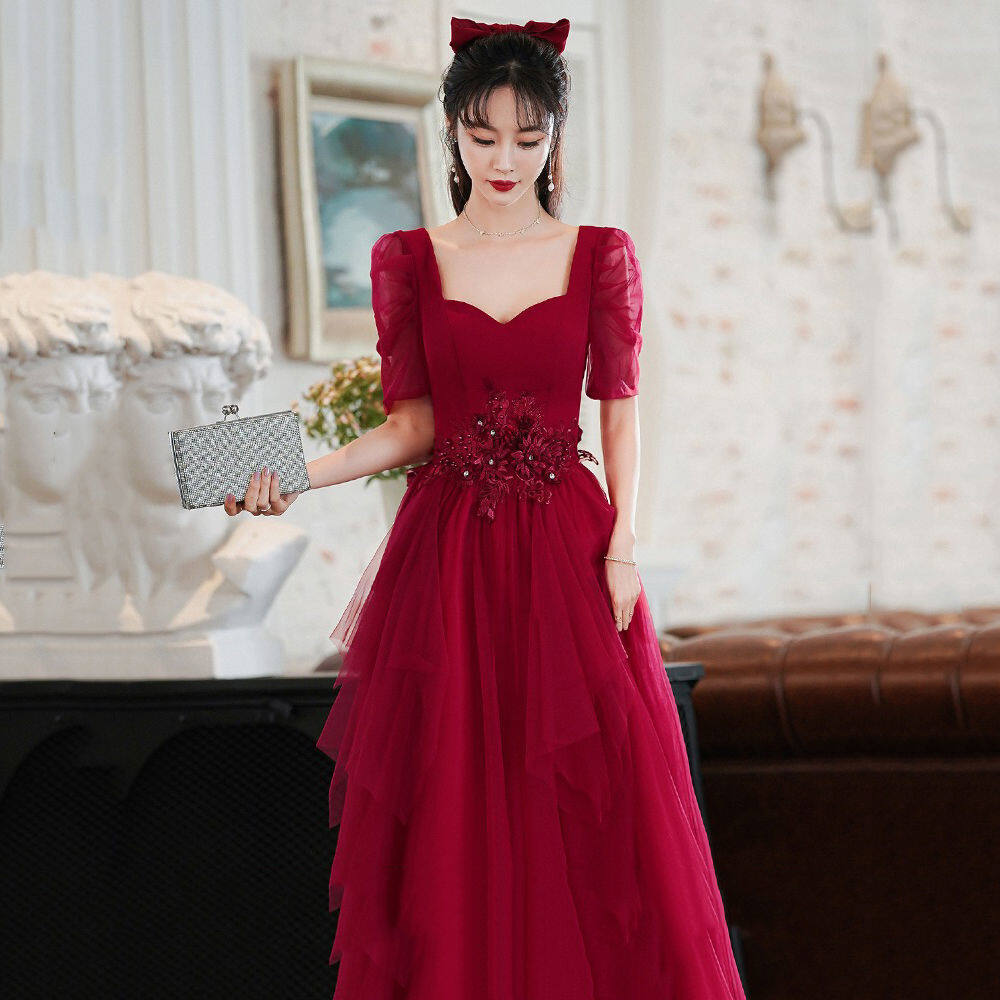 Toast Dress Bride Engagement Back Dress Autumn New Fugitive Princess ...