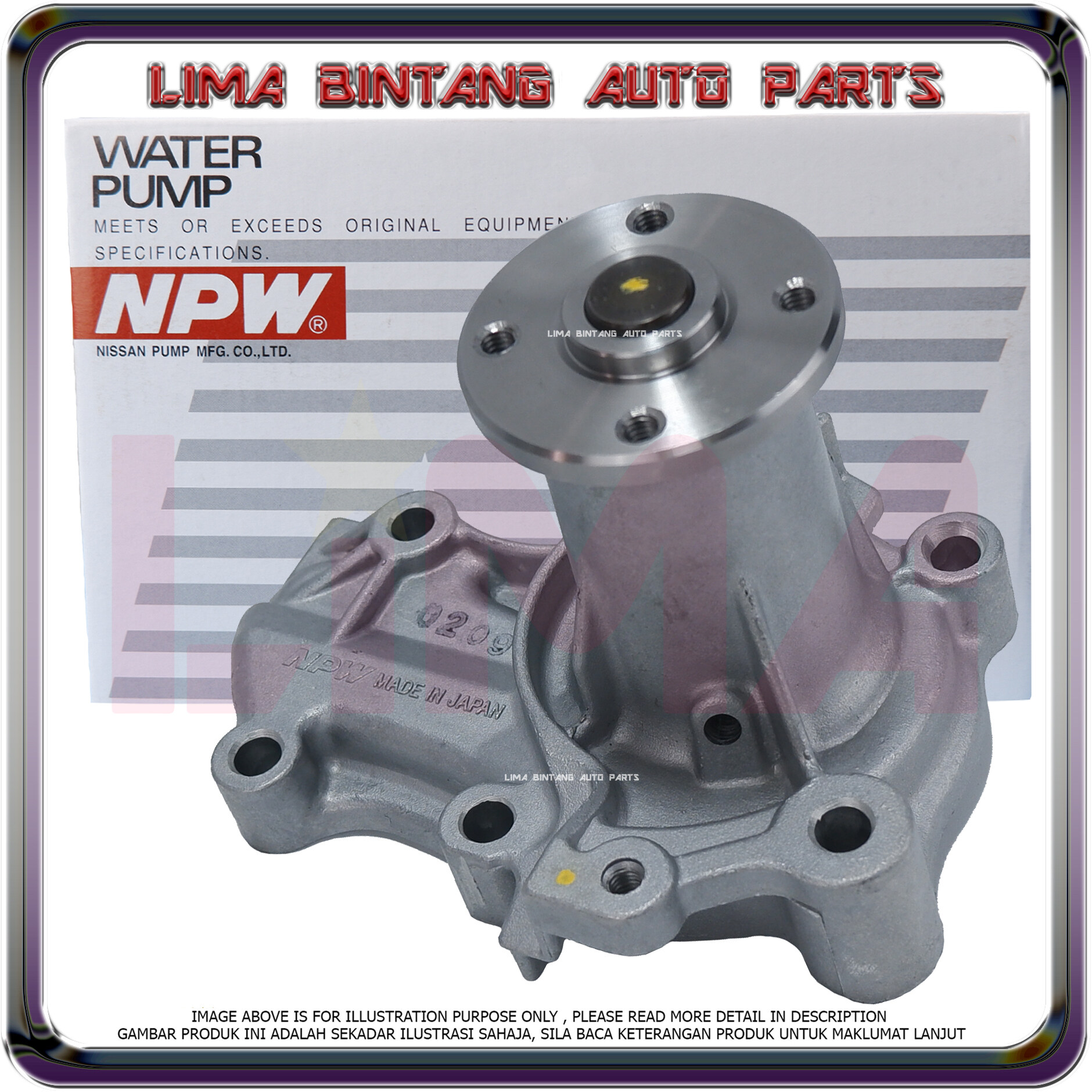 Proton Waja MMC 1.6 4G18 Engine Water Pump NPW JAPAN | Lazada