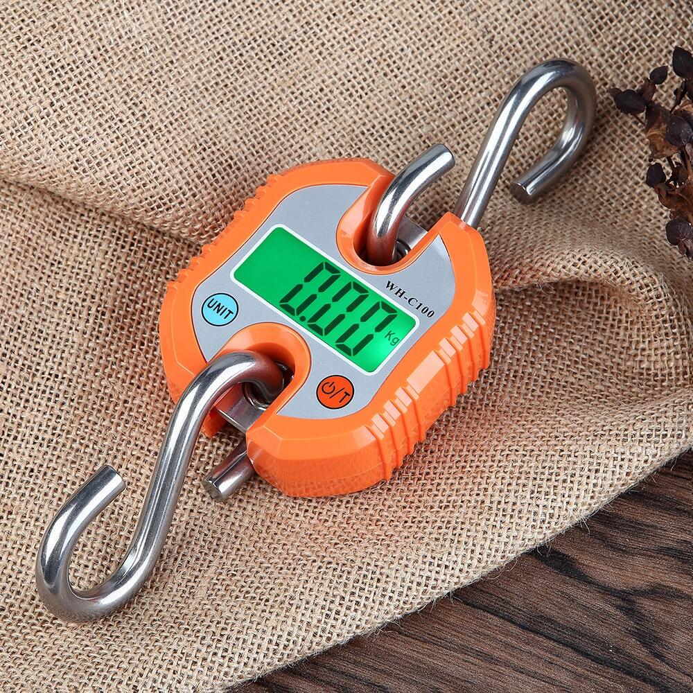 WH-C100 Mini Heavy Duty Electronic Digital Hook Scale Double Accuracy ...