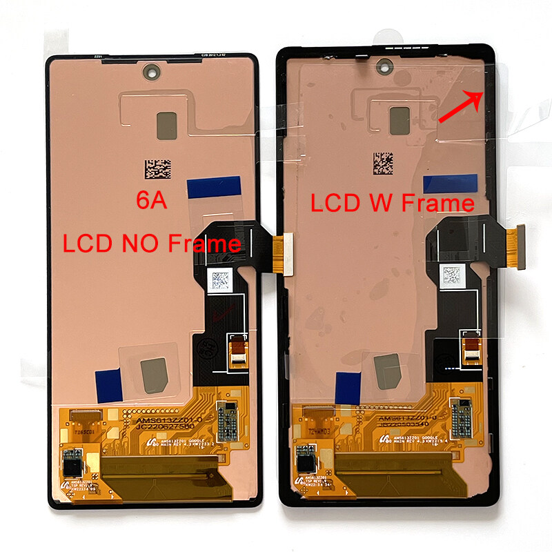 Original Display For Google Pixel 6A GX7AS LCD Display Screen Frame ...