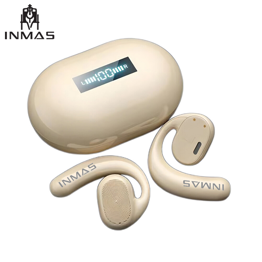 INMAS 5.0การนำกระดูกหูฟังบลูทูธเสียงยกเลิก IP7กันน้ำหูฟังไร้สายพร้อม ...