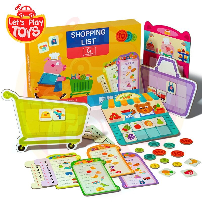 Shopping List Board Game for Kids Educational Memory Family Game ...