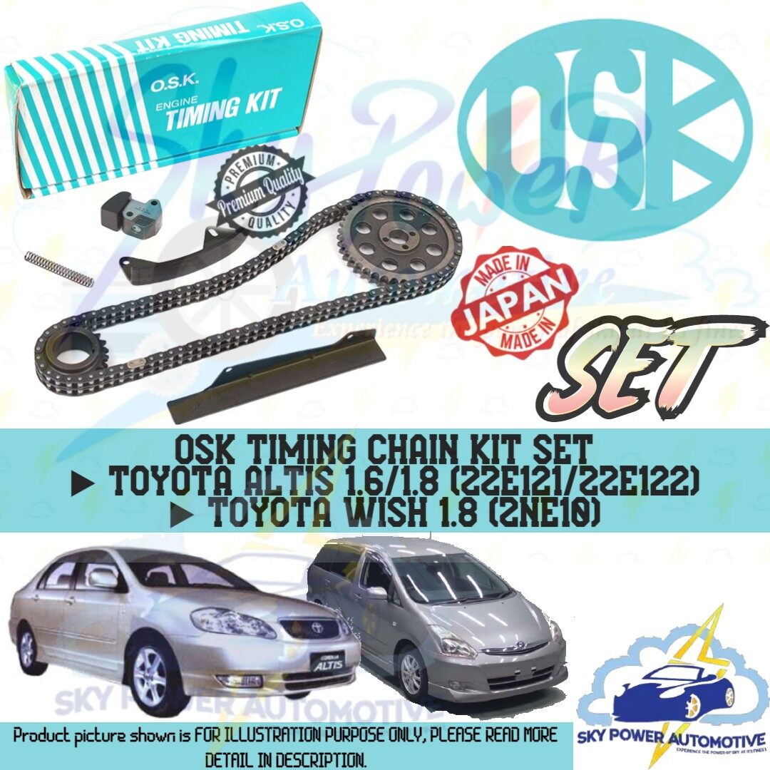 TOYOTA ALTIS 1.6 / 1.8 (ZZE121 / ZZE122) / WISH 1.8 (ZNE10) OSK TIMING ...