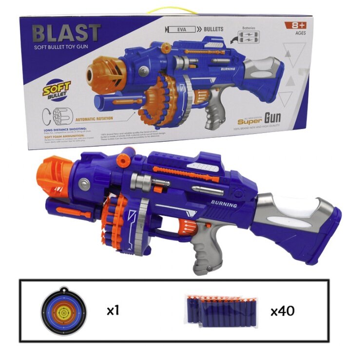 Children Toy Gun with Soft Foam Bullets | Safe Shooting Sucker Bullet ...