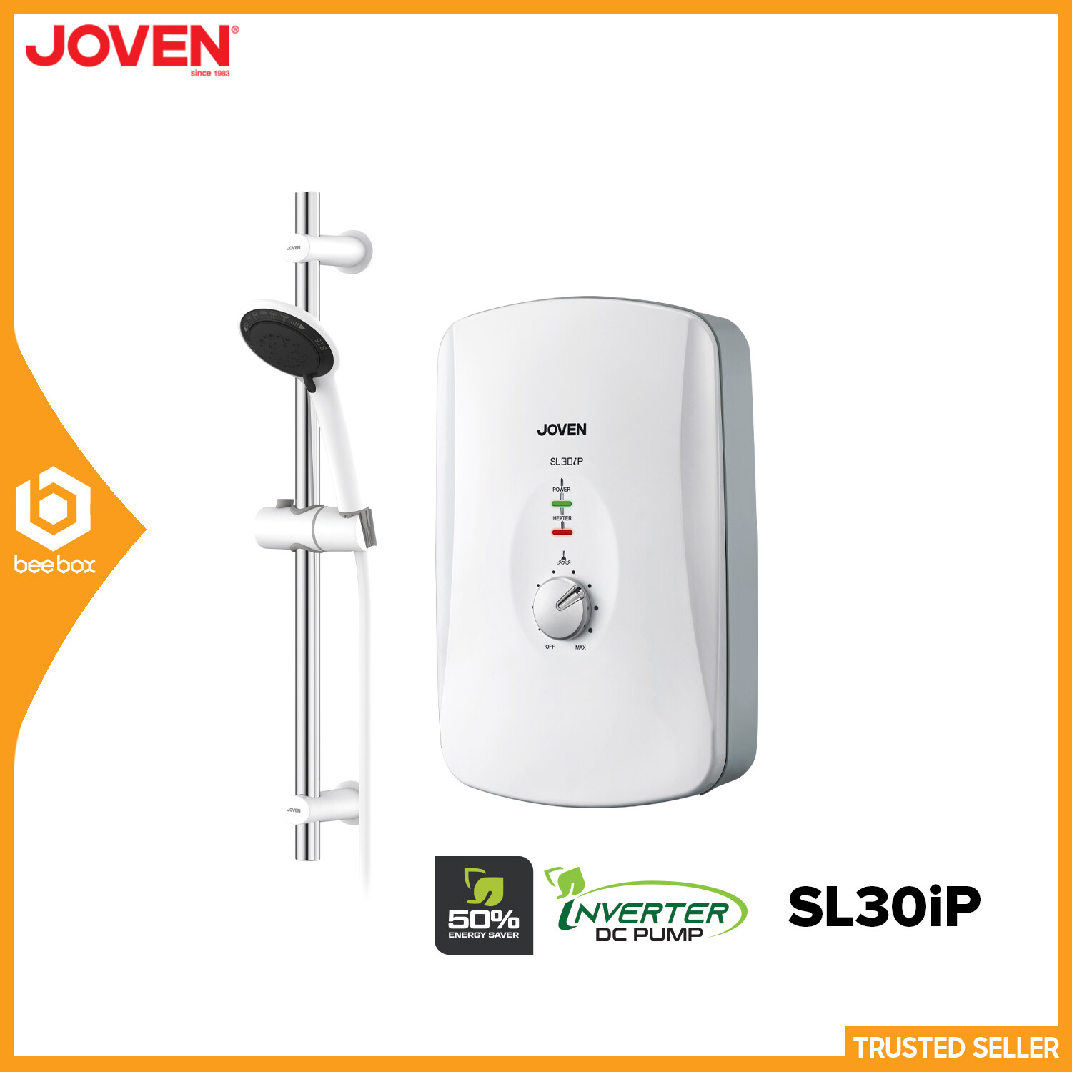 Joven SL30IP (NEW) Instant Shower Water Heater with INVERTER DC Silent ...
