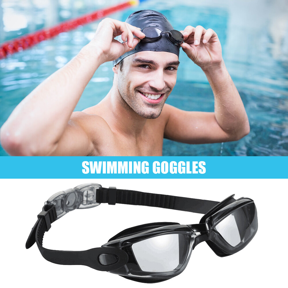 (Ready) Silicone Clear Swimming Goggles Unisex Waterproof Diving Anti ...