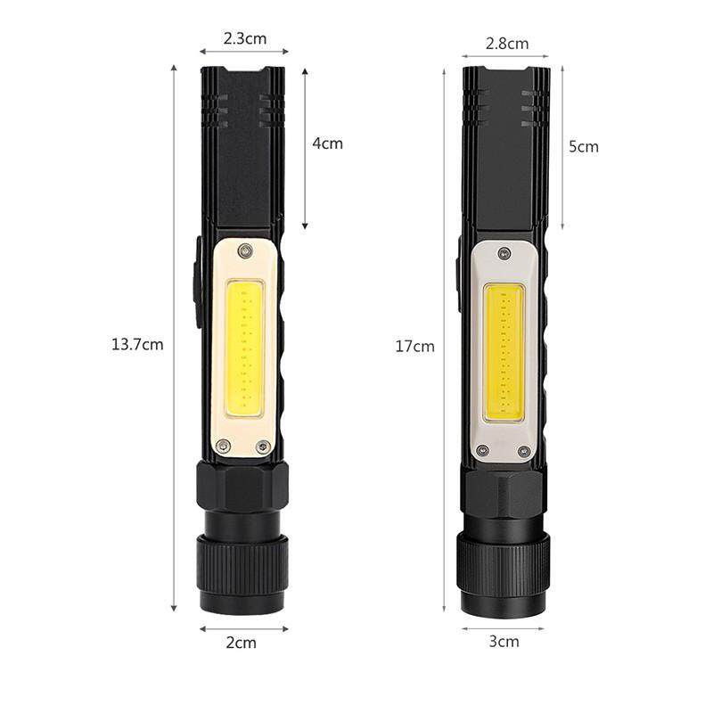 ROJ Handheld LED COB Flashlight USB Rechargable Flashlight Flexible ...