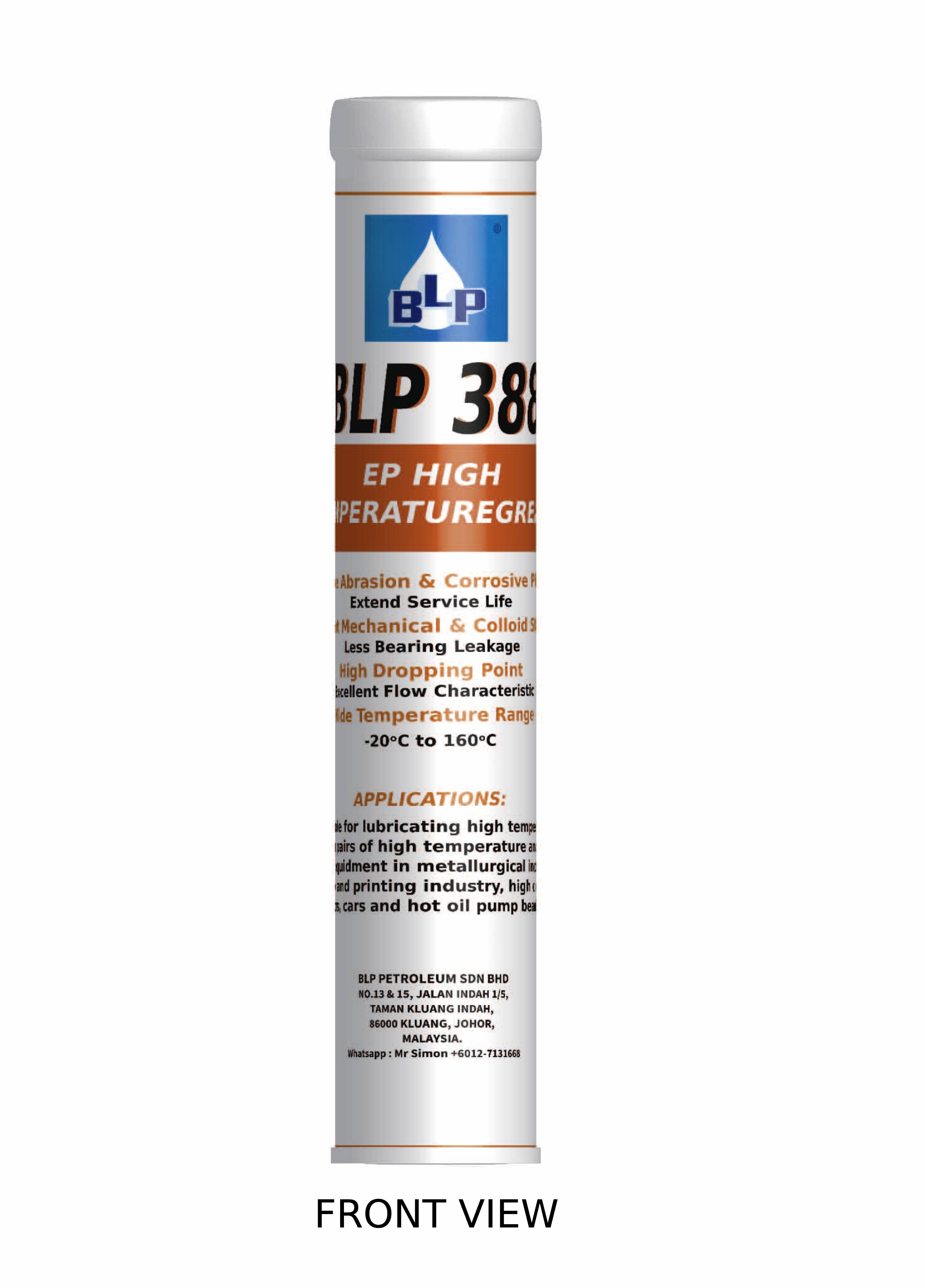 BLP 388 Extreme Pressure High Temperature Grease (400 GMS/ Cartridge ...