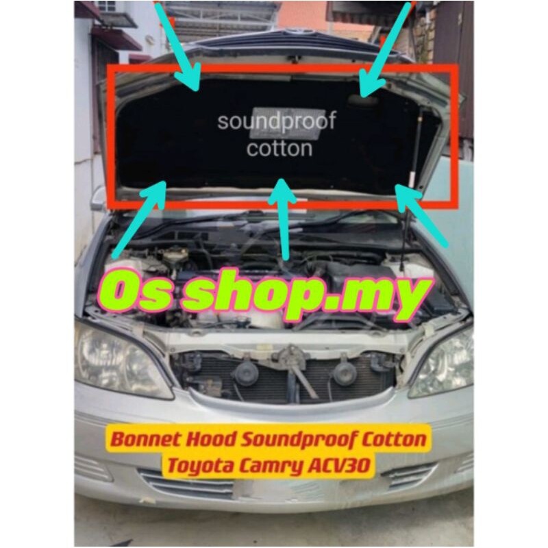 TOYOTA CAMRY ACV30 2002 -2005 front bonnet engine cover Sound Proof ...