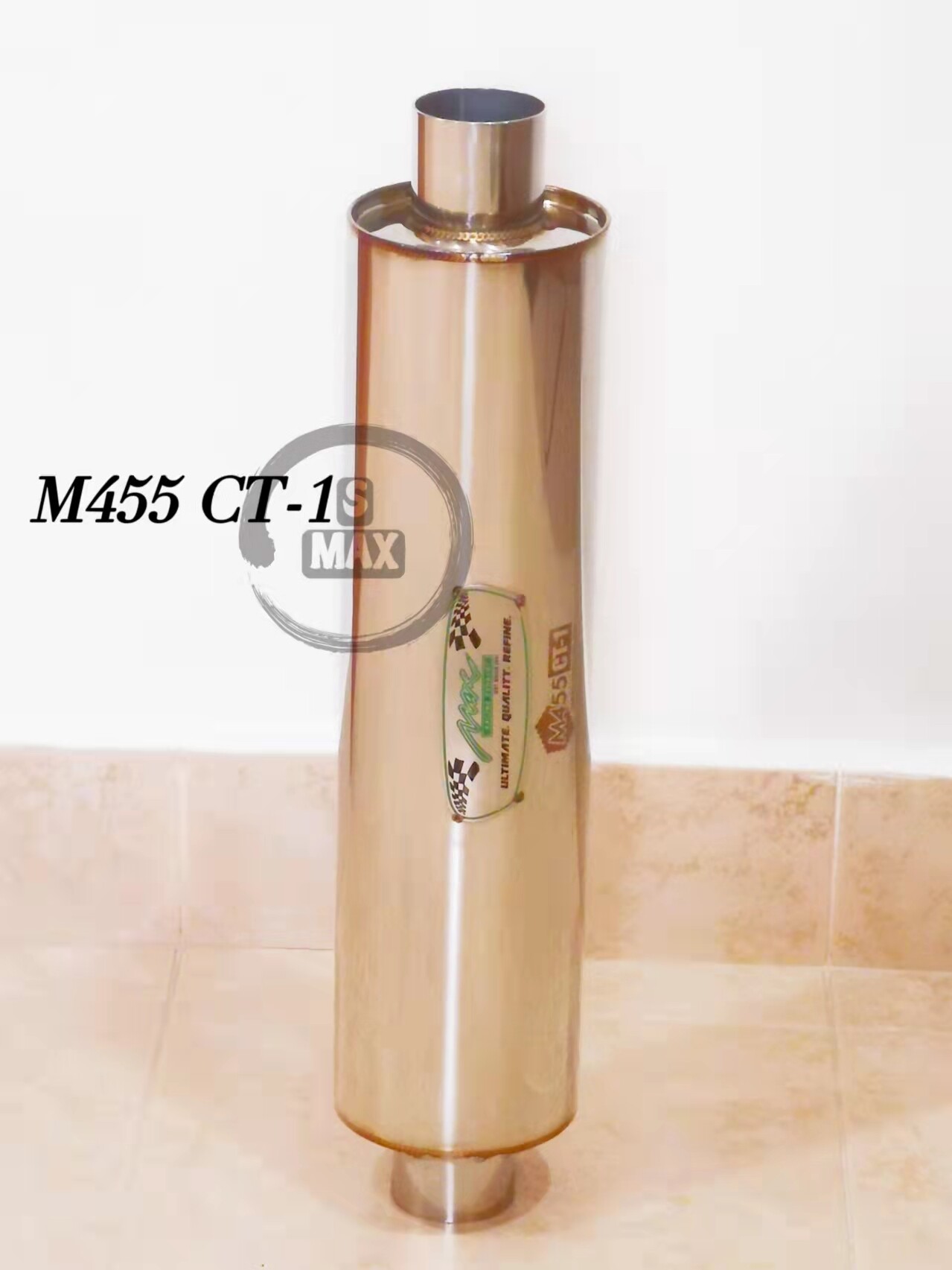 Max Racing M455 CT-1 Hi-flow Cat Resonator Exhaust Center Bullet | Lazada