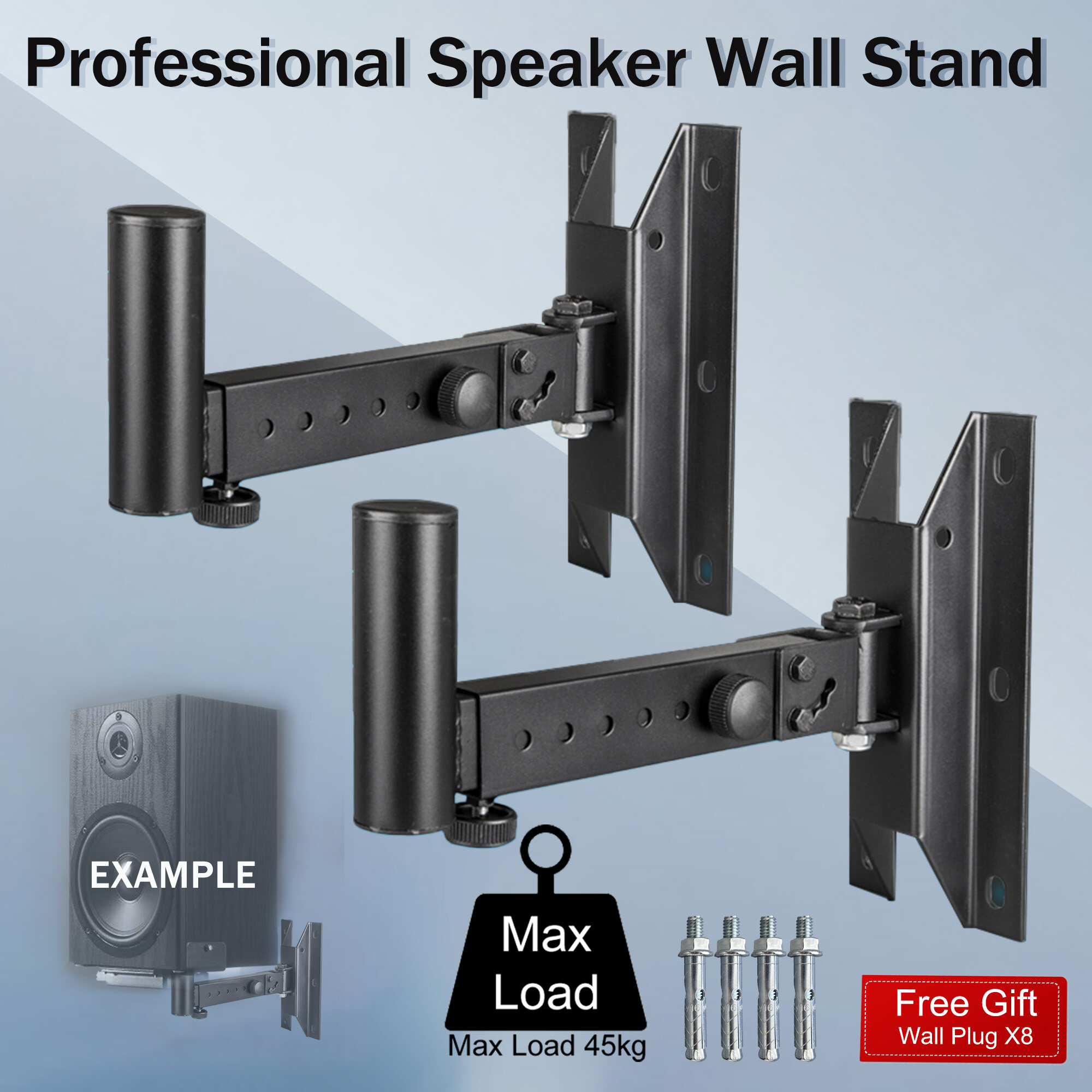 1 Pair Professional Speaker Bracket / Wall Mount / Speaker Wall Bracket ...