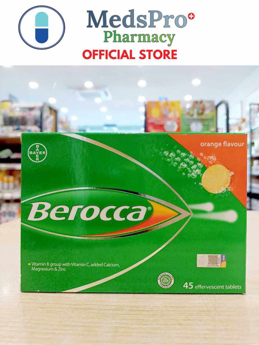 BEROCCA VITAMIN B,C,CALCIUM, MAGNESIUM & ZINC 45'S (EXP02/2025) | Lazada