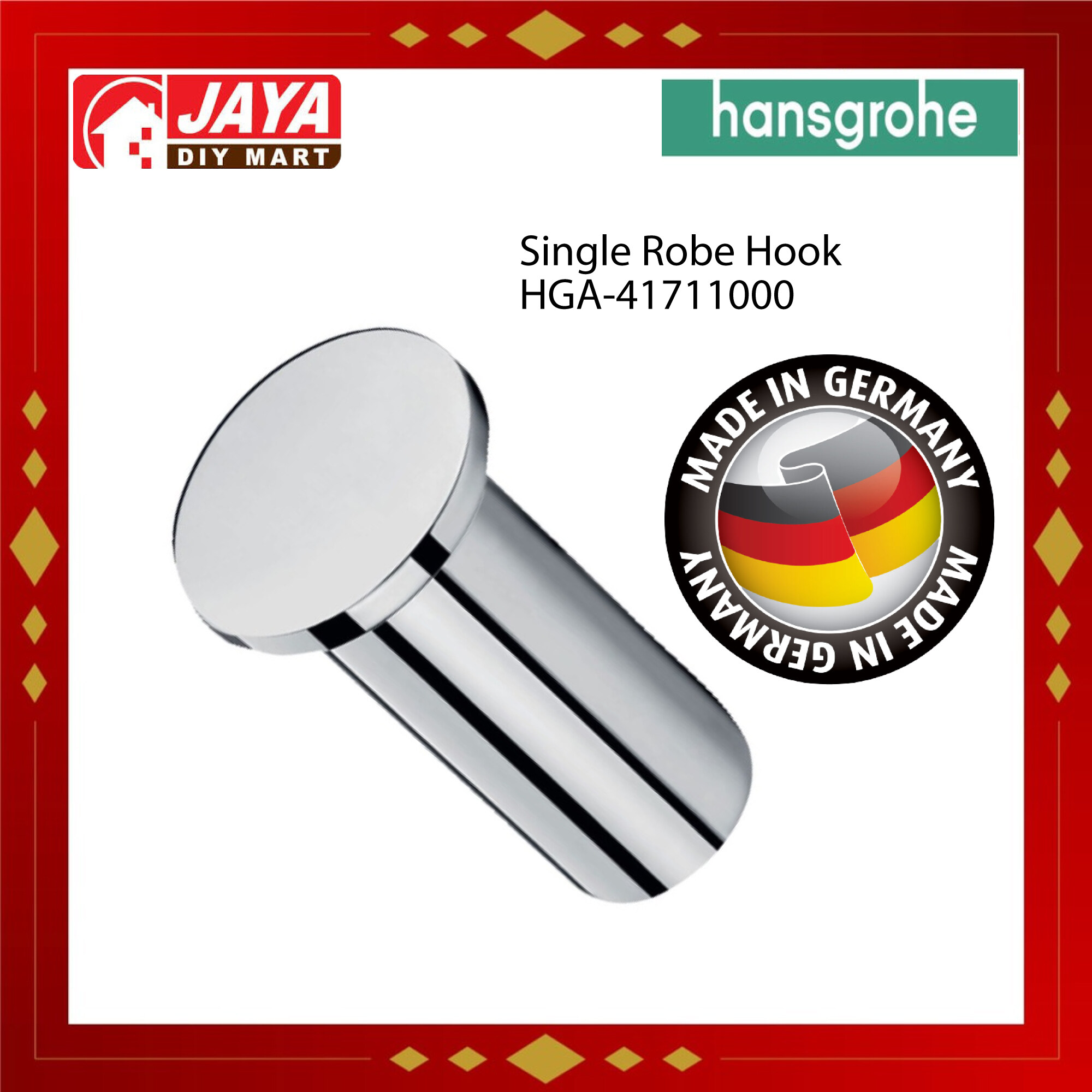 HANSGROHE HGA 41711000 Logis Universal Single Robe Hook (5years ...