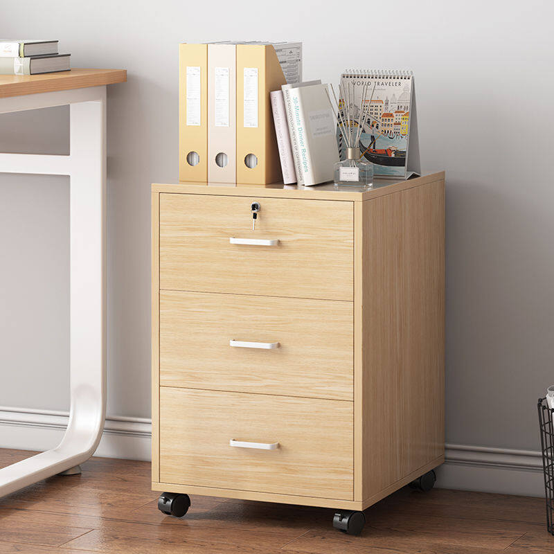 IKIJI Under-desk file cabinet office office cabinet wooden locker side ...