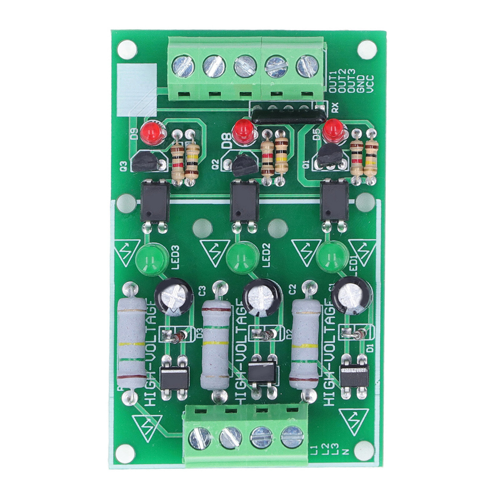 Optocoupler Isolation Module 3 Channel Photoelectric Isolated 220V AC ...