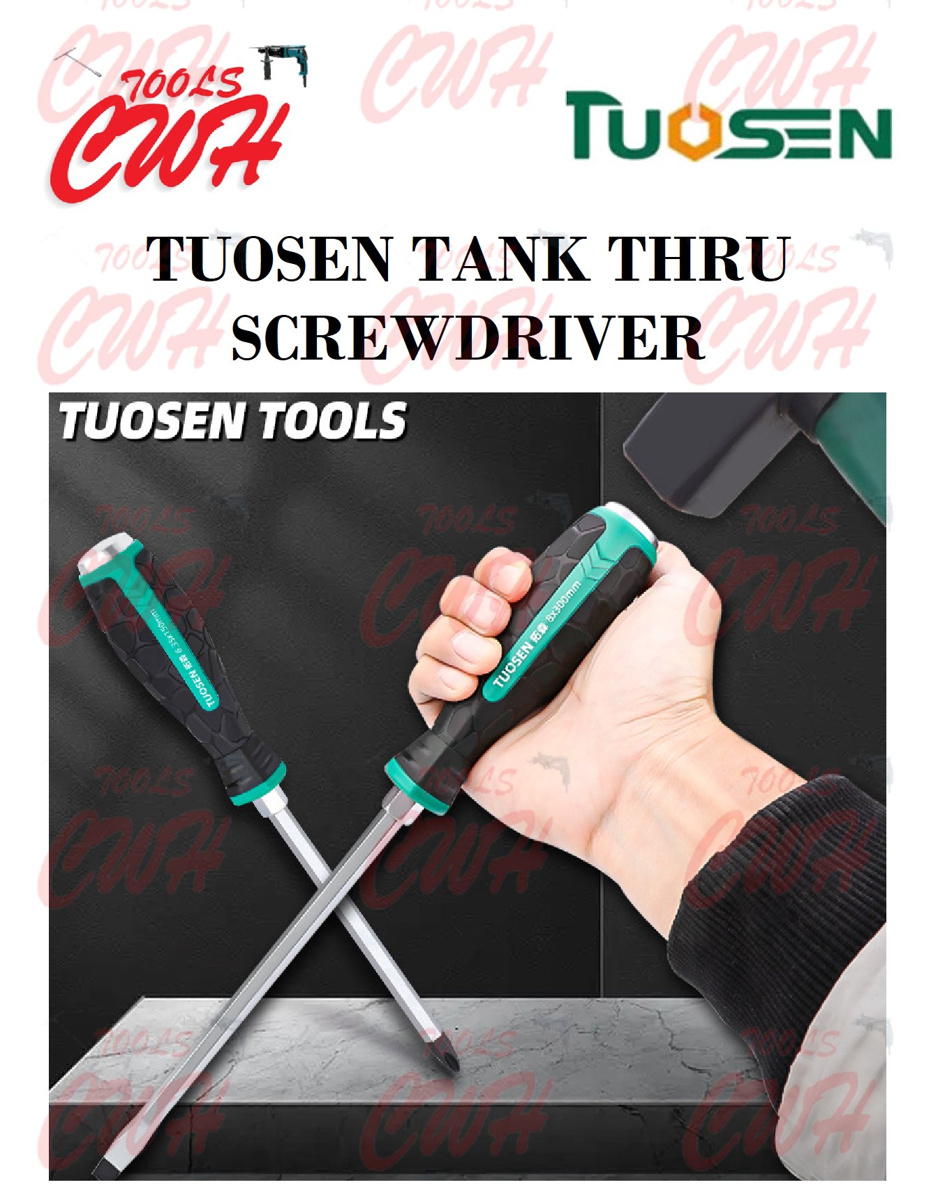 PRC TUOSEN TANK THRU GO THROUGH IMPACT MAGNETIC SCREWDRIVER SCREW ...