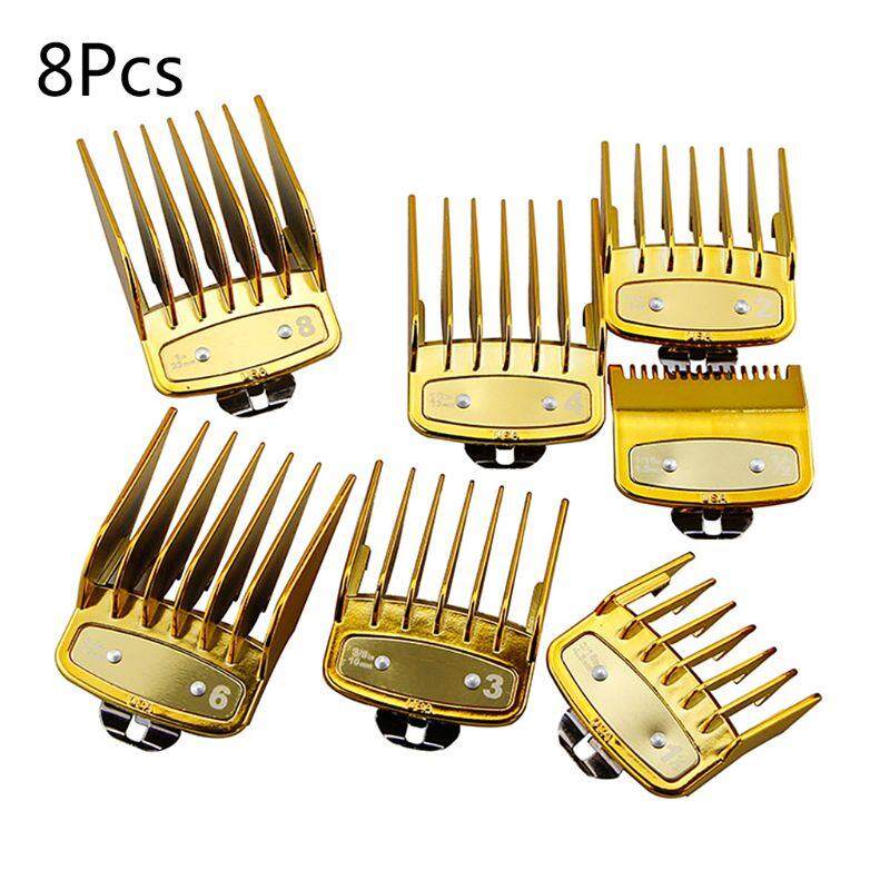 8Pcs Professional Hair Clipper Trimmer Limit Comb Cutting Guide Combs 1.5/3/4.5/6/10/13/19/25Mm ...