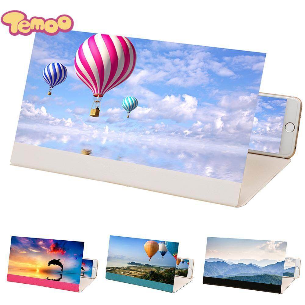 Temoo แว่นขยายหน้าจอ,อัพเกรดโทรศัพท์มือถือ 3D HD หน้าจอขยายวิดีโอ ...