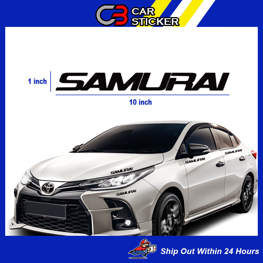 SAMURAI CAR STICKER / CS722 | Lazada