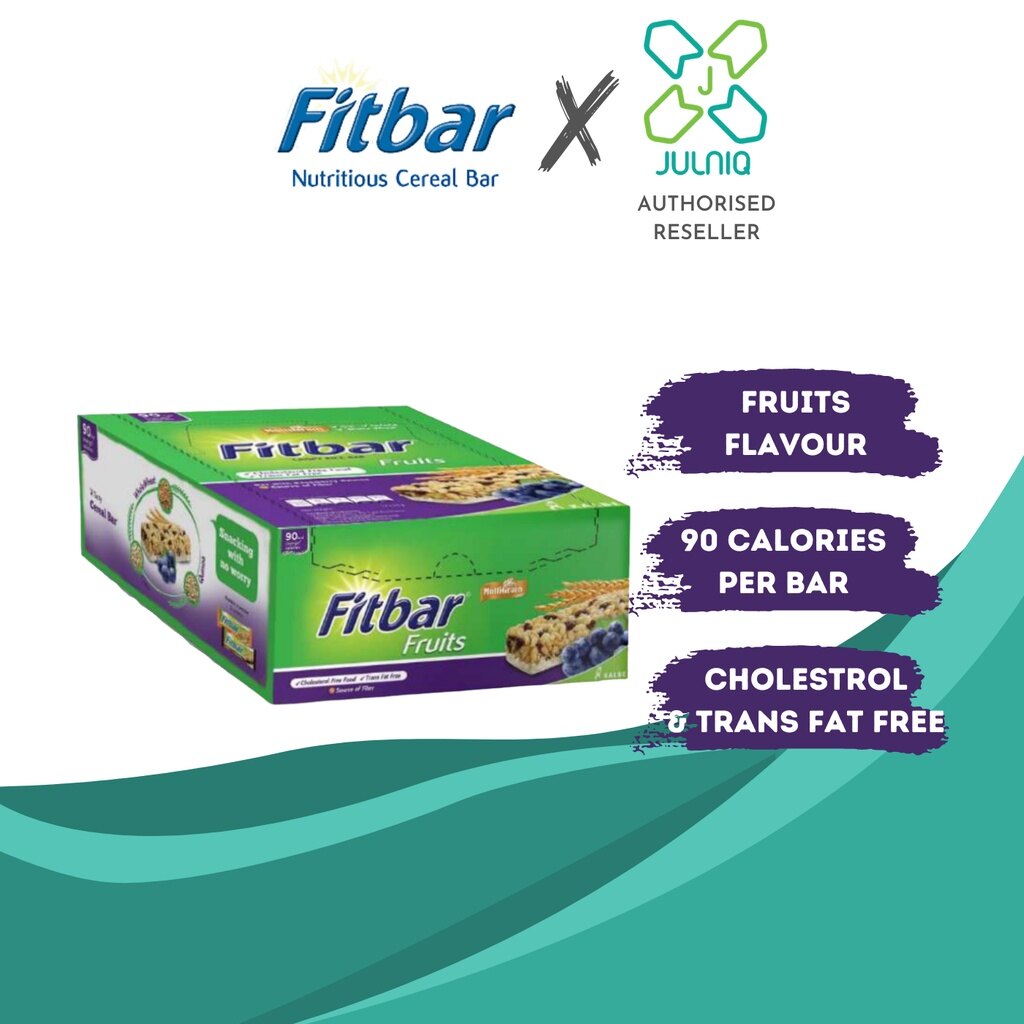 [12 bars x 22g] FITBAR Crispy Rice Bar ASSORTED FLAVOUR | Lazada
