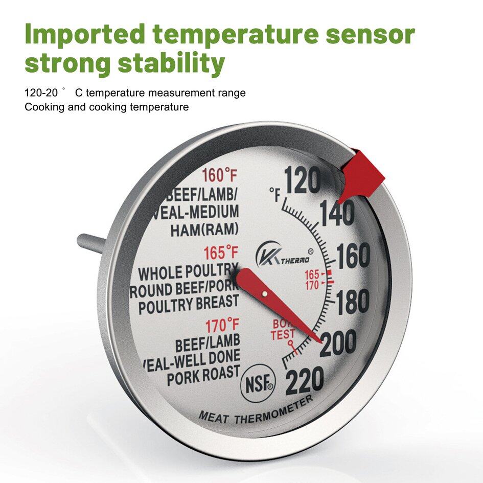 COYEN Oven Safe Meat Thermometers Large Dial Probe Type Kitchen Grill ...