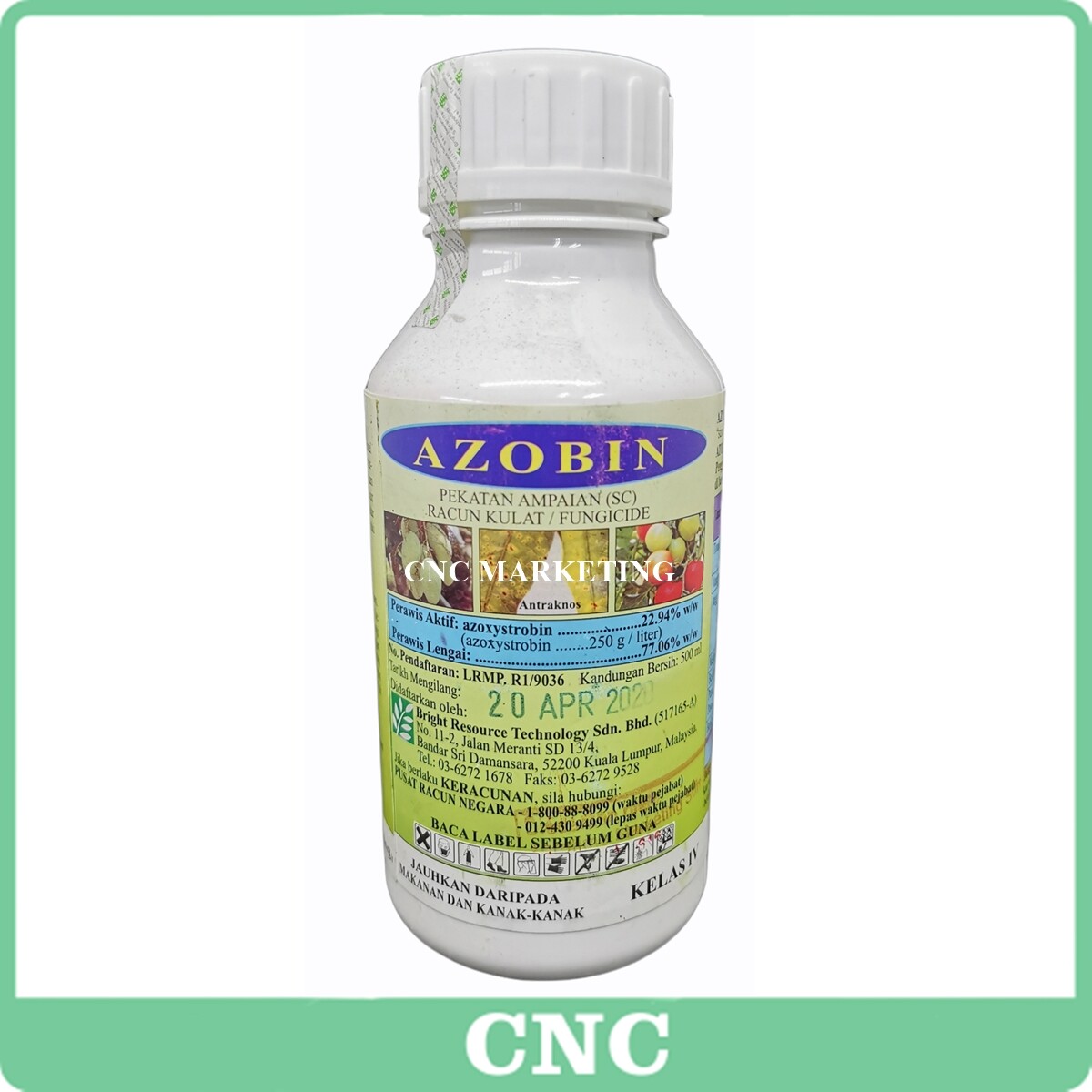 500ML Azobin Azoxystrobin 22.94% Racun Kulat Fungicides Karat Cili ...