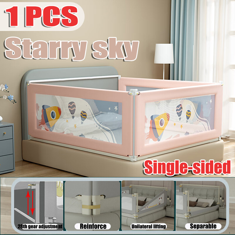 【Free Shipping】Bed Fence for Baby Queen/King Size Slide Down Safety Bed ...