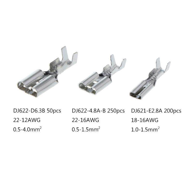 500pcs/box Crimp Terminals Set Wire Connection Plug Spring Male Female ...