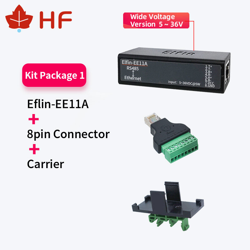 Serial Server Rs485 To Ethernet Module Elfin Ee11a Dc5v 36v Modbus Tcp