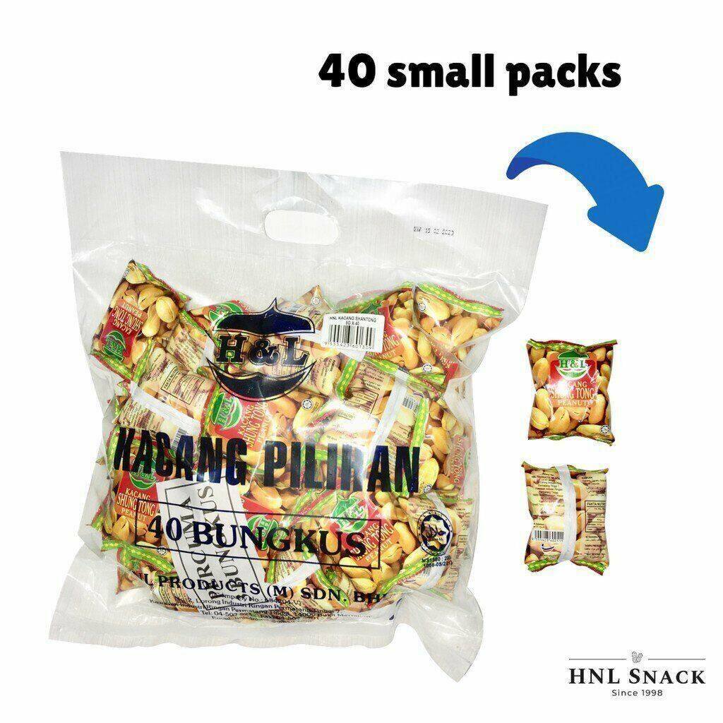 H&L Mini Packet Kacang Shandong [40 pcs x 8gm] for Kenduri, Borong ...