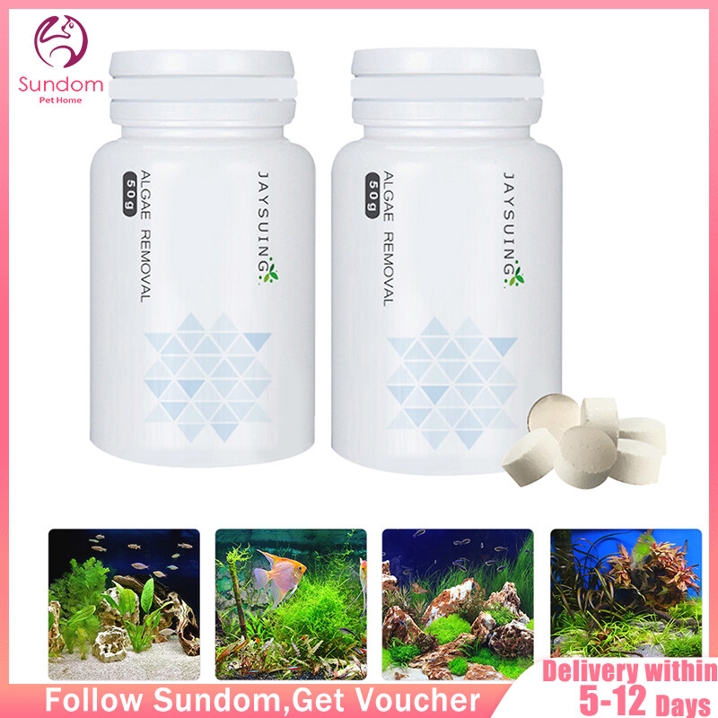 Sundom 2 Bottle Algae Removal Tablet Aquarium Algaecide Moss ...