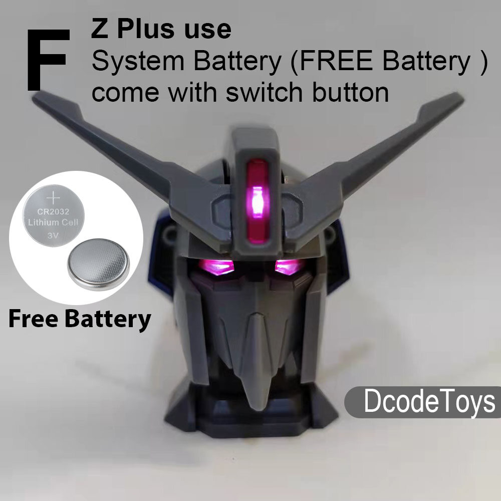 BANDAI Exceed Model Zeta Head / add on LED touch USB or Battery set ...