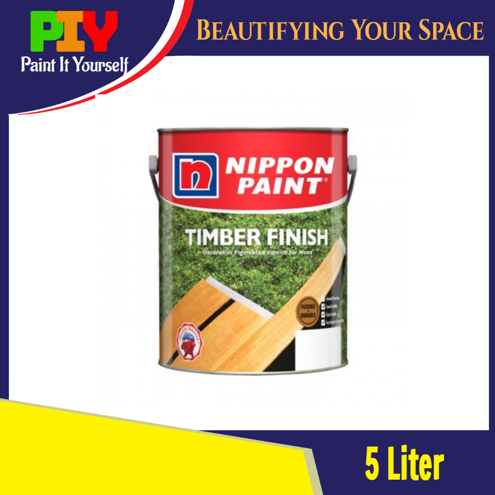 Nippon Paint Timber Finish Varnish - 5 Liter | Lazada