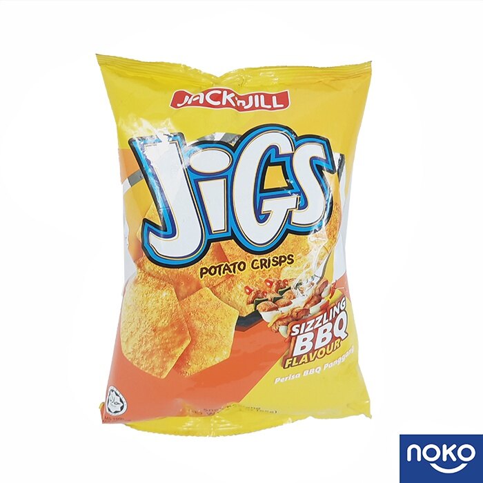 Jigs Potato Crisps Sizzling BBQ (65g) - 0771 | Lazada