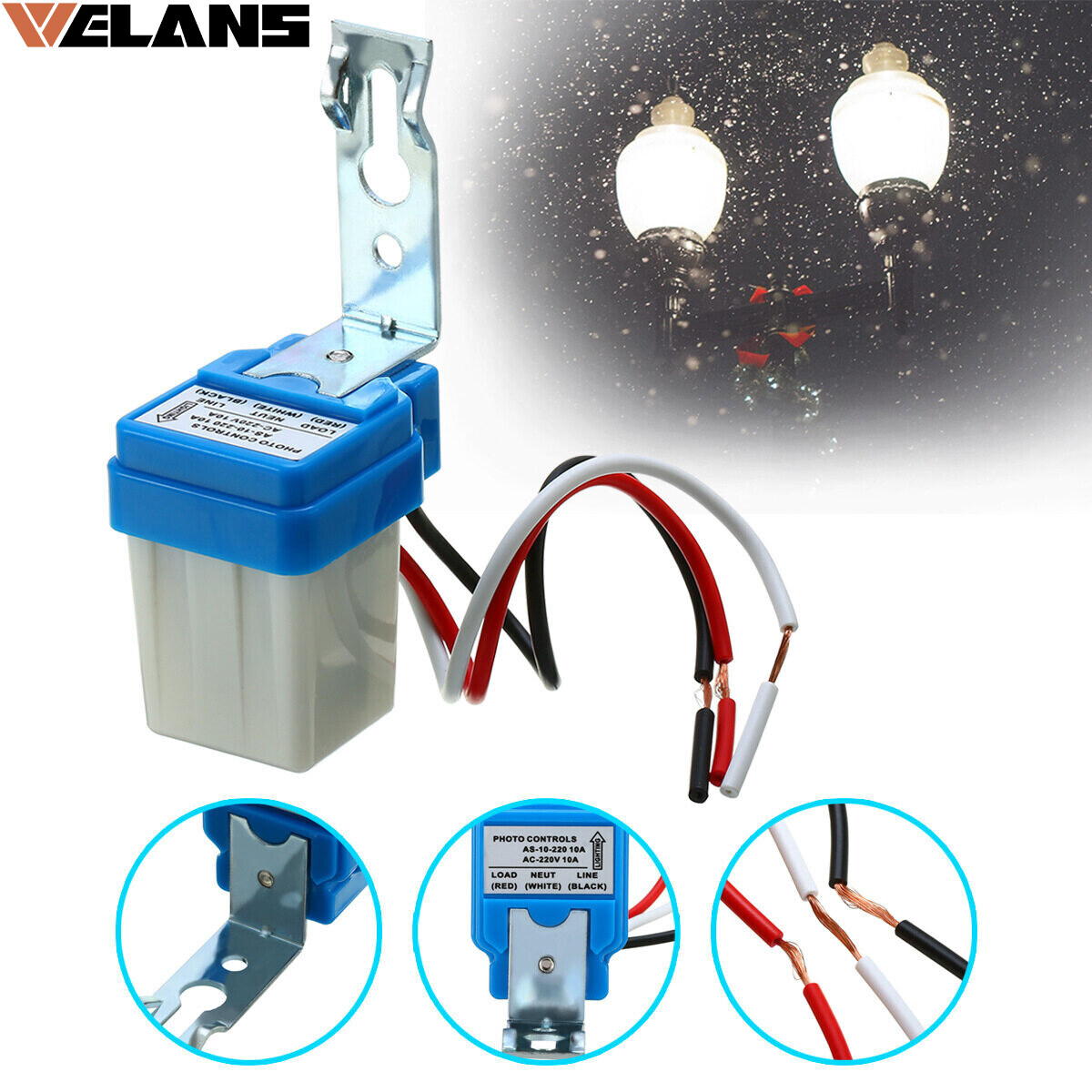 Automatic Auto On Off Photocell Street Light Switch Photo Control Photo ...