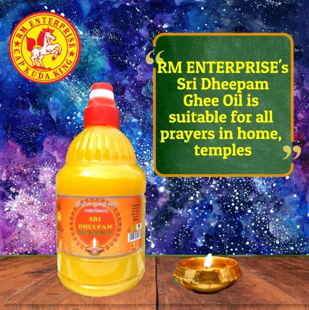 ghee oil 2 Liter / nei / ghee / RM ENTERPRISE's Sri Deepam Ghee Oil 2 ...