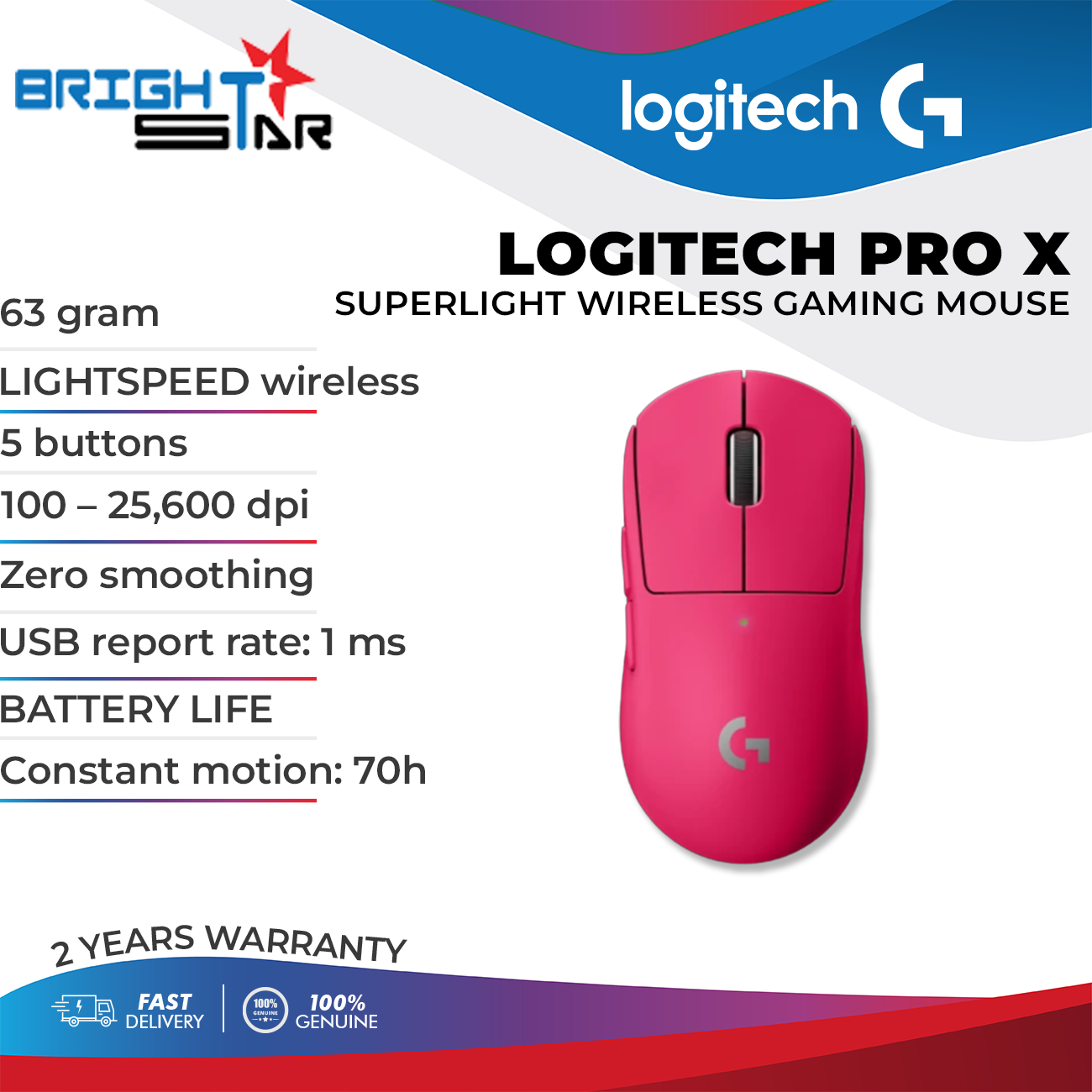 GAMING MOUSE / Logitech G Pro X Superlight Wireless Gaming Mouse ...